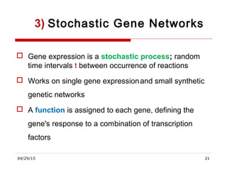 Gene regulatory networks | PPT