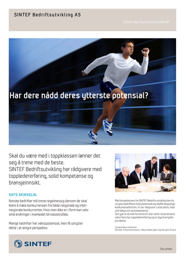 SINTEF Bedriftsutvikling | PDF