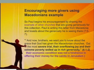 Generesosity of Macedonians | PPTX