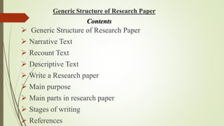 Generic Structure | PPTX