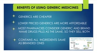 Generic Medicines | PPTX