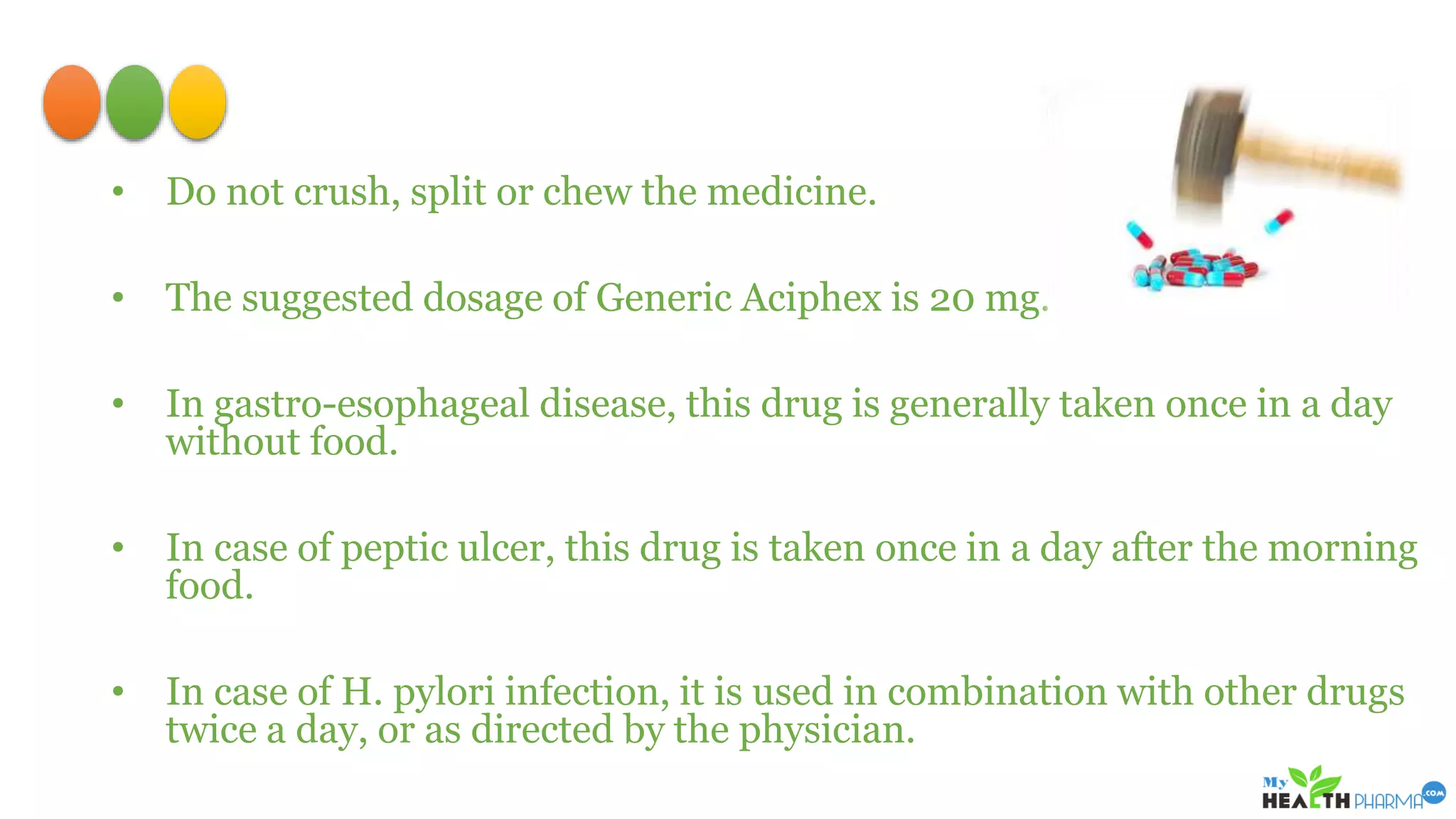 Generic Aciphex to Treat Peptic Ulcer | PPT