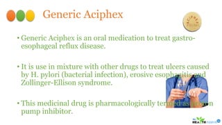 Generic Aciphex to Treat Peptic Ulcer | PPT