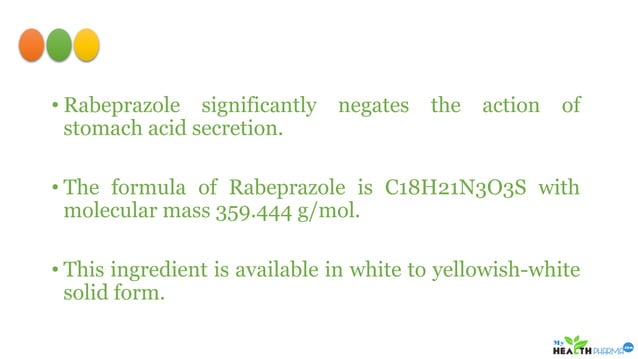 Generic Aciphex to Treat Peptic Ulcer | PPT