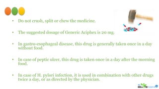 Generic Aciphex to Treat Peptic Ulcer | PPT