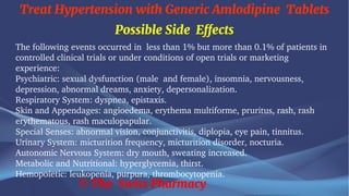 Treat Hypertension with Generic Amlodipine Besylate Tablets | PDF