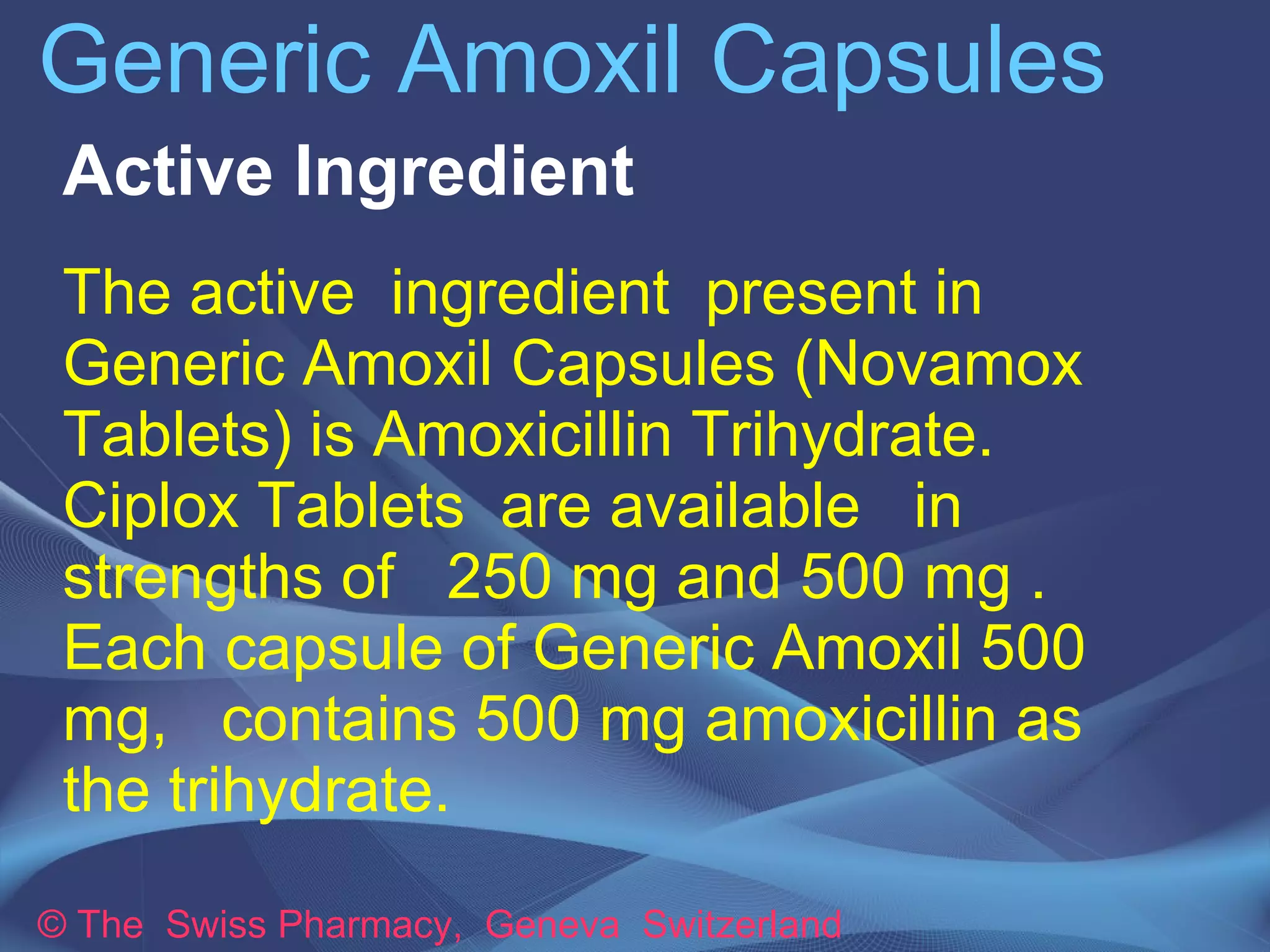Generic Amoxil Capsules for treatment of Bacterial Infection | ODP ...