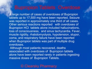 Generic Bupropion (Bupron Tablets) | ODP