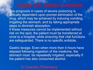 Generic Carbamazepine ER (Tegrital CR Tablets) | ODP | Skin and ...
