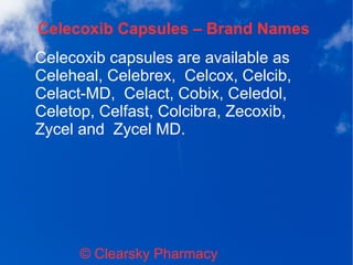 Generic Celecoxib (Celeheal Capsules) | PPT