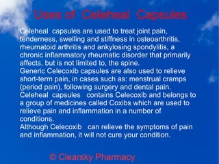 Generic Celecoxib (Celeheal Capsules) | PDF