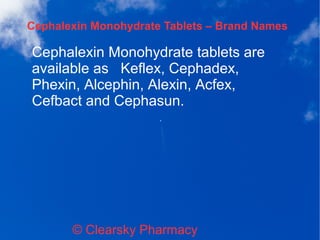 Generic Cephalexin (Cephadex Capsules) | PPT