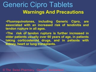 Generic Cipro for Treating Bacterial Infections | PPT
