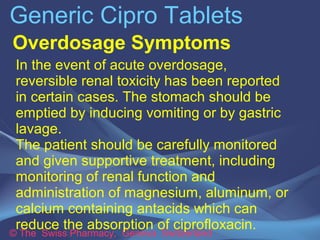 Generic Cipro for Treating Bacterial Infections | PPT