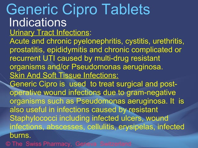 Generic Cipro for Treating Bacterial Infections | PPT