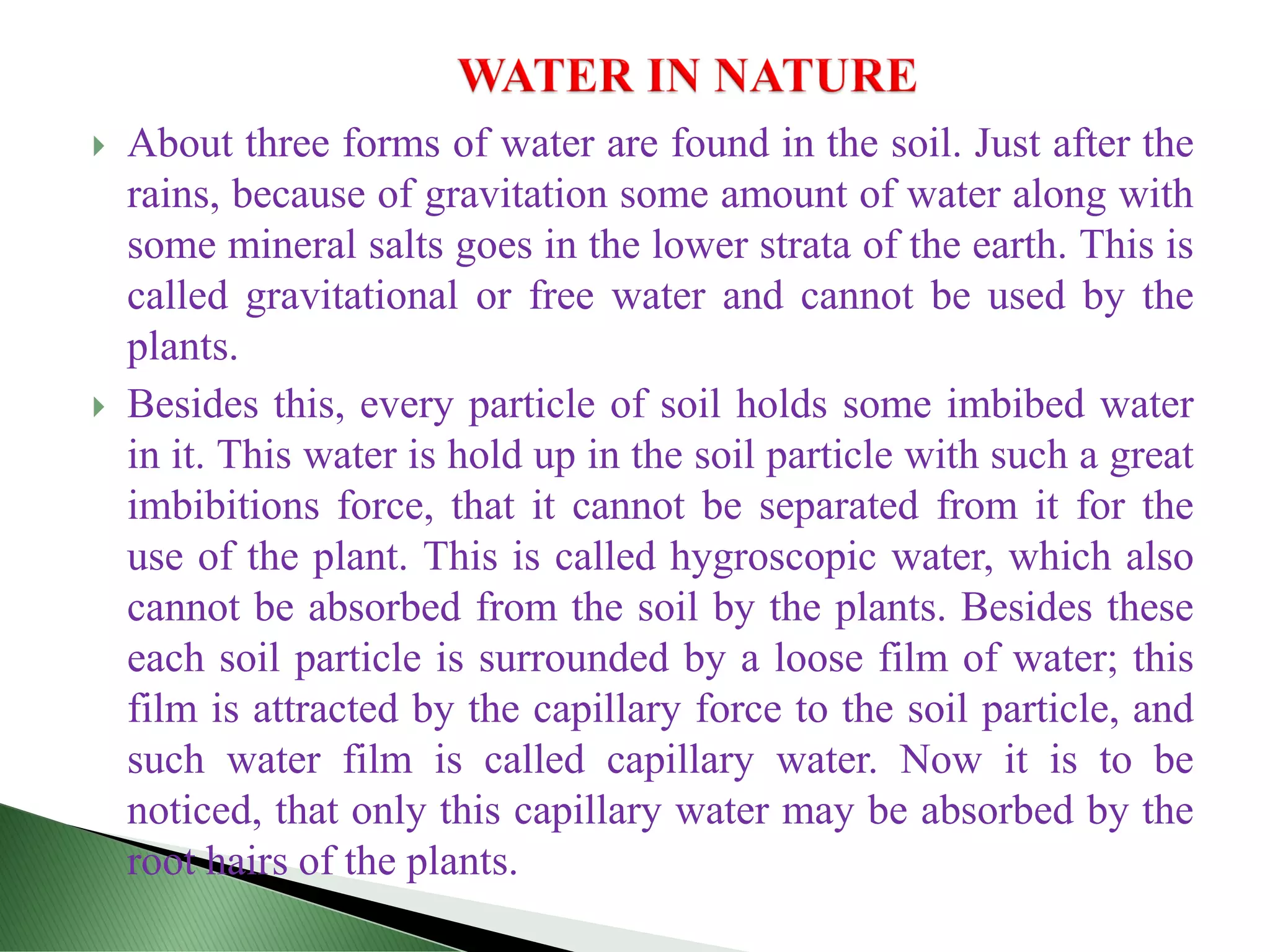 Plant Physiology-Water relations | PDF