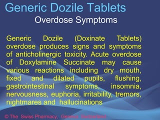 Generic Dozile Tablets for Relief of Sleeplessness | PPT