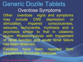 Generic Dozile Tablets for Relief of Sleeplessness | PPT