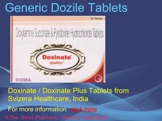 Generic Dozile Tablets for Relief of Sleeplessness | PPT