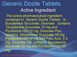 Generic Dozile Tablets for Relief of Sleeplessness | PPT
