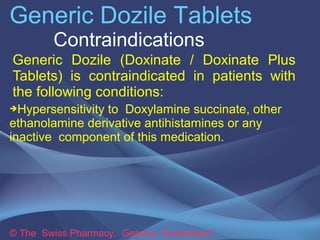 Generic Dozile Tablets for Relief of Sleeplessness | PPT