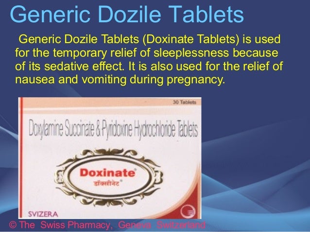 Generic Dozile Tablets for Relief of Sleeplessness