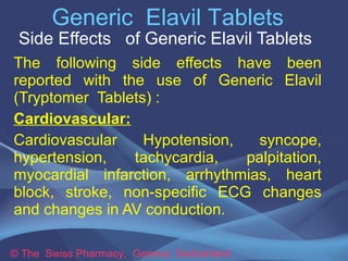 Generic Elavil Tablets for Treatment of Depression | ODP