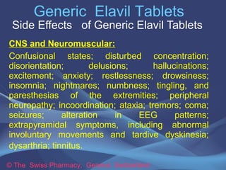 Generic Elavil Tablets for Treatment of Depression | ODP