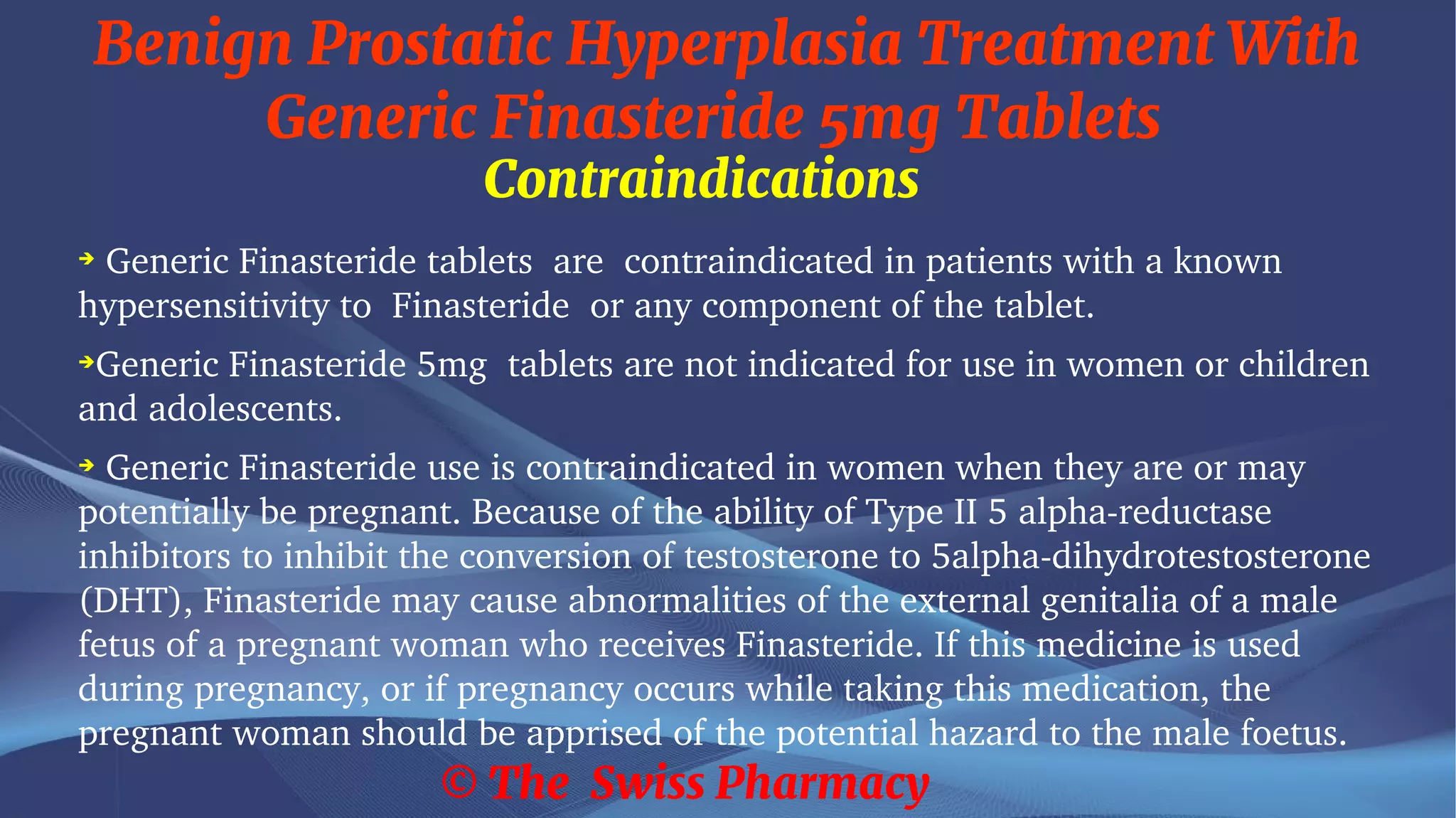 Benign Prostatic Hyperplasia Treatment With Generic Finasteride 5mg ...