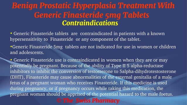 Benign Prostatic Hyperplasia Treatment With Generic Finasteride 5mg ...