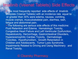 Generic Imatinib Mesylate (Veenat Tablets) | PPT