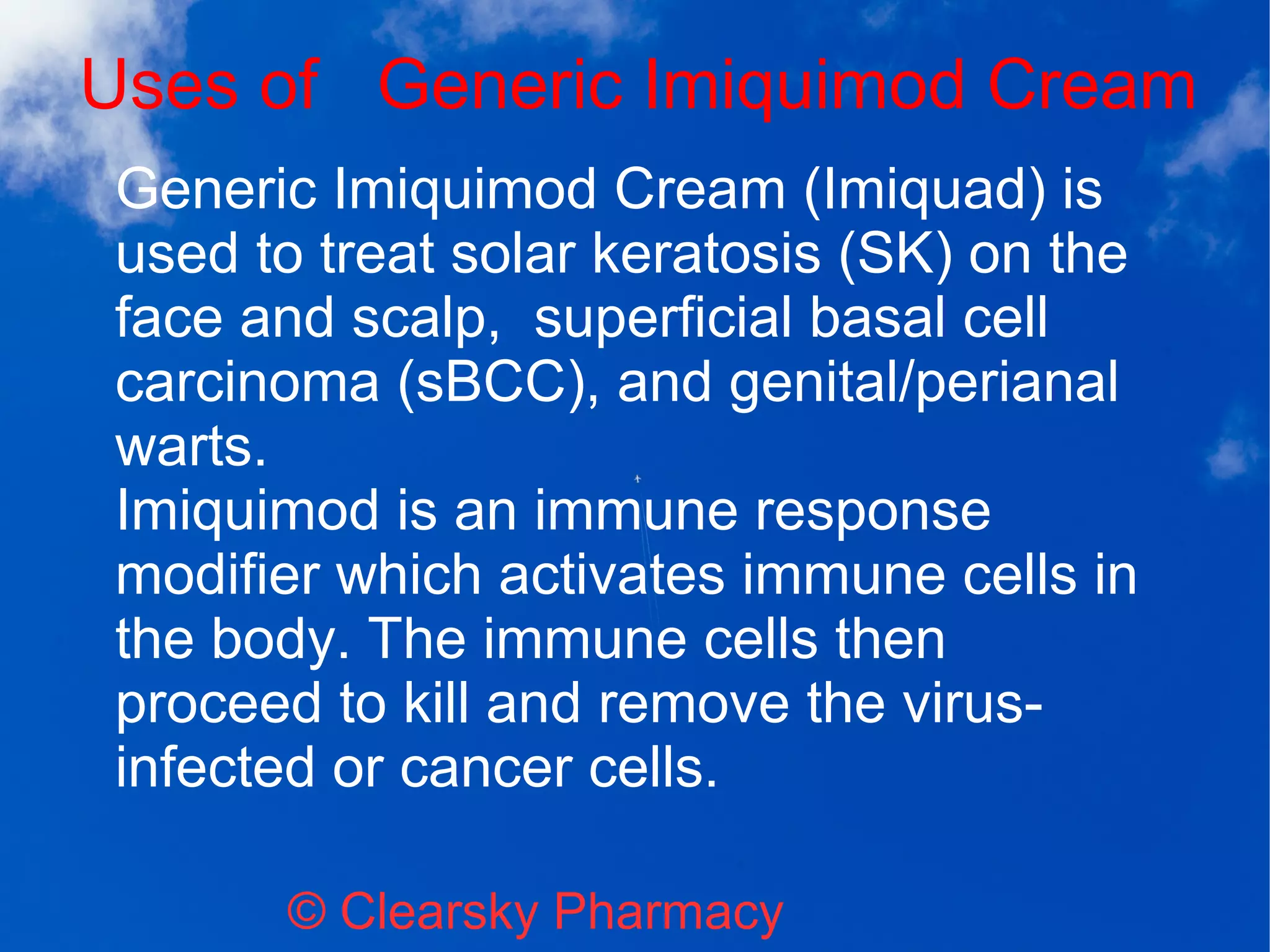 Generic Imiquimod Cream (Imiquad) | ODP