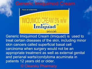 Generic Imiquimod Cream (Imiquad) | ODP