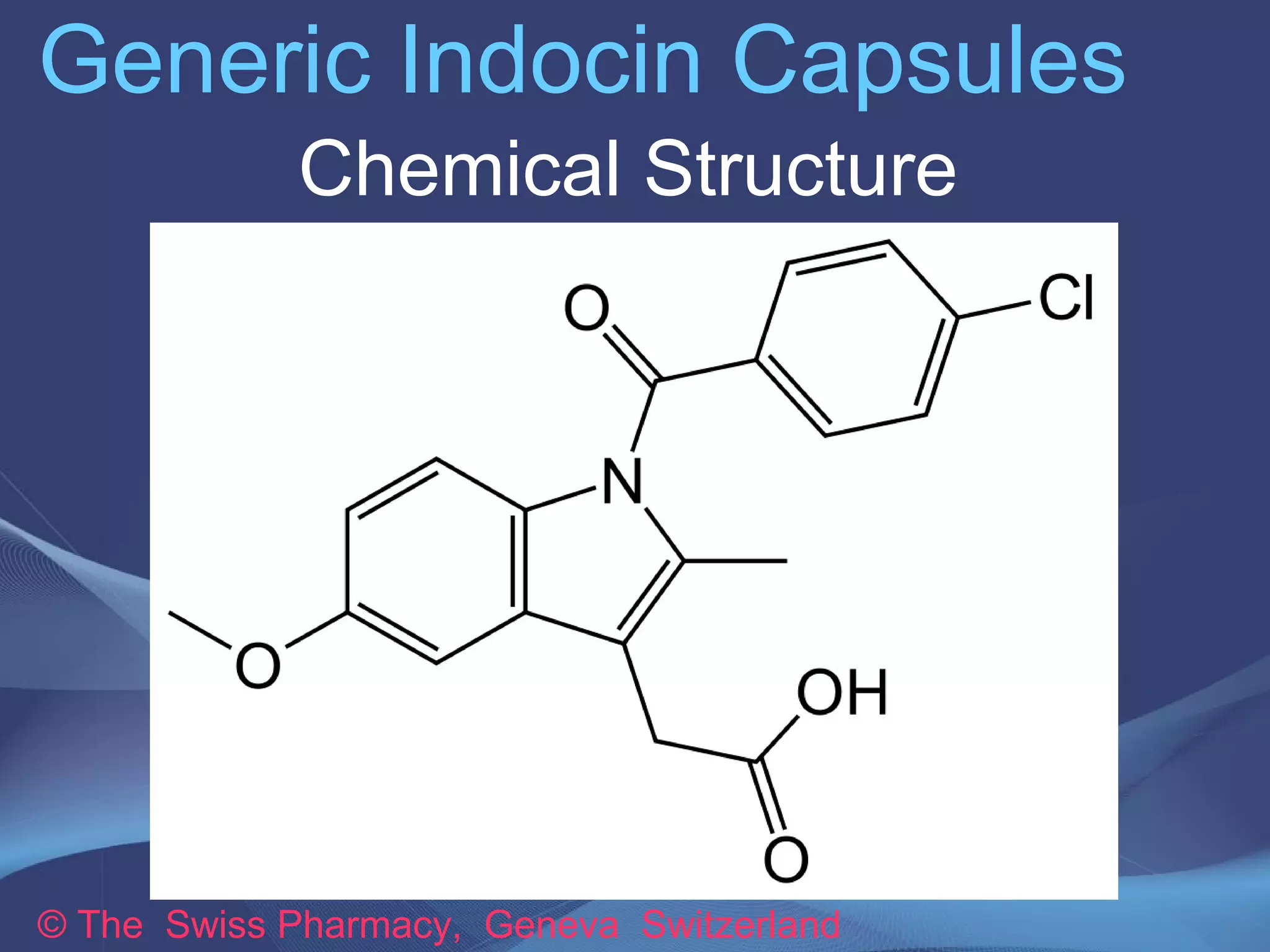 Generic Indocin Capsules for Treatment of Arthritis, Bursitis and ...