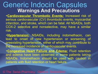 Generic Indocin Capsules for Treatment of Arthritis, Bursitis and ...