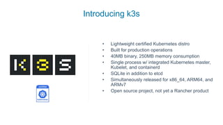 Introduction to k3s and k3sup | PPTX
