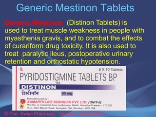 Generic Mestinon for Treatment of Myasthenia Gravis, Paralytic Ileus ...