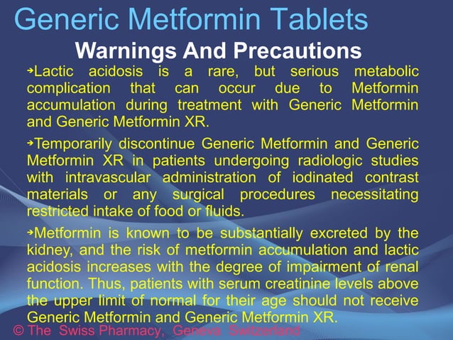 Generic Metformin Tablets for Treatment of Type 2 Diabetes (Non-Insulin ...