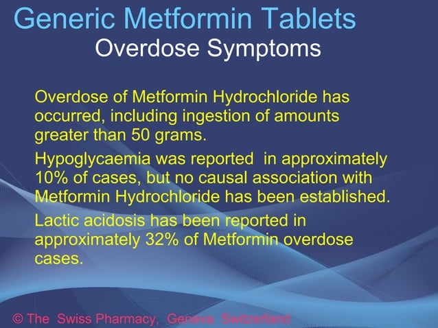 Generic Metformin Tablets for Treatment of Type 2 Diabetes (Non-Insulin ...