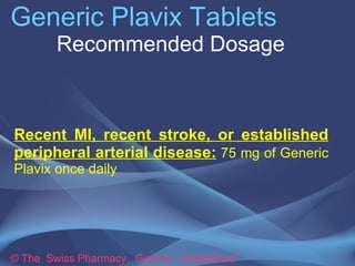 Generic Plavix Tablets | ODP