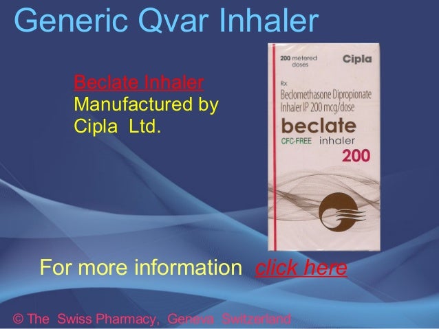 Generic Qvar Inhaler for Treatment of Asthma
