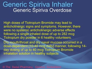 Generic Spiriva Inhaler for Treatment of COPD | ODP | Lung and ...