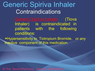 Generic Spiriva Inhaler for Treatment of COPD | ODP