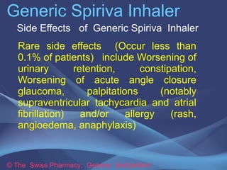 Generic Spiriva Inhaler for Treatment of COPD | ODP
