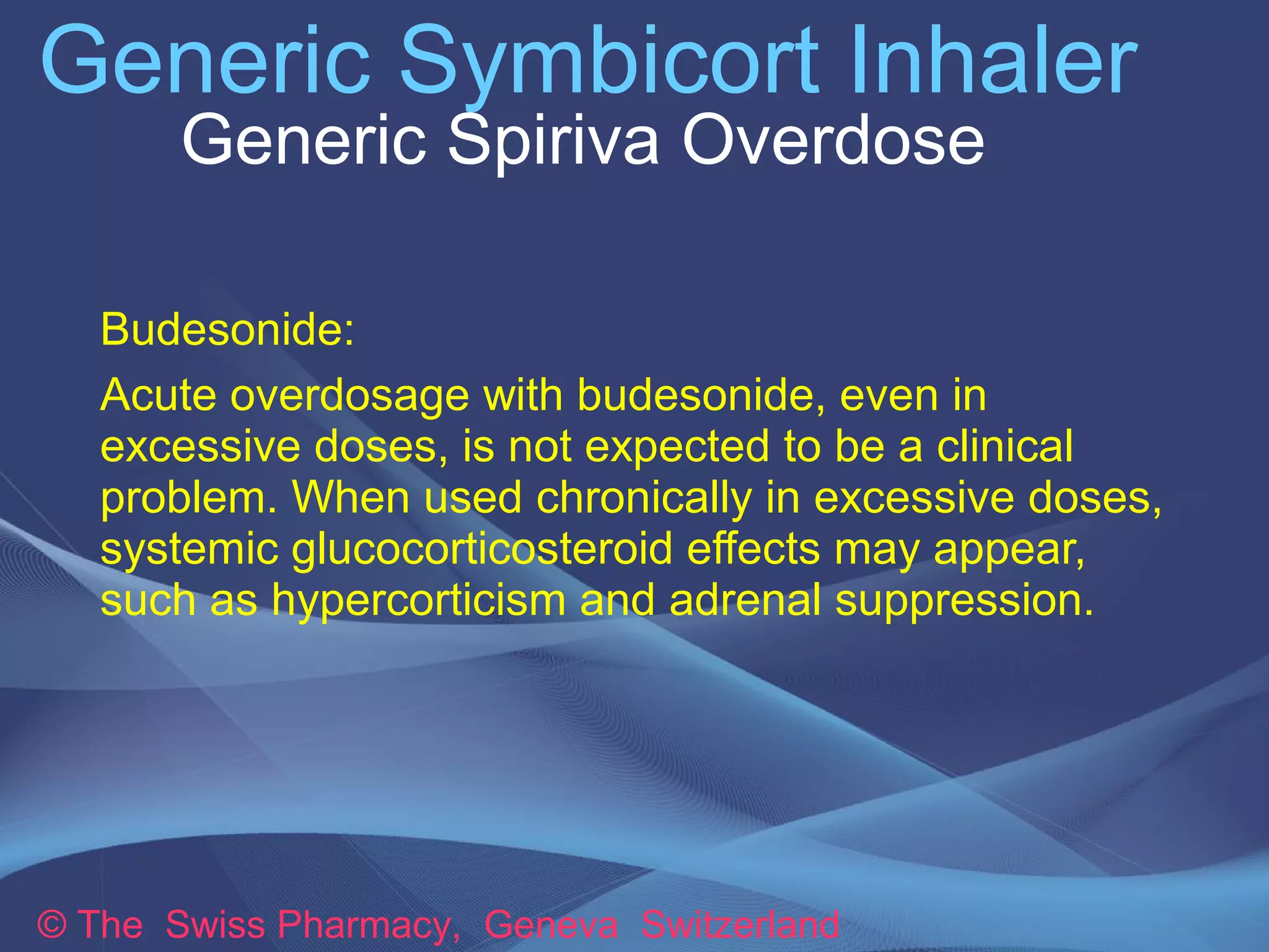 Generic Symbicort Inhaler for Treatment of Asthma & COPD | ODP