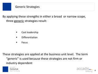Generic Strategies | PPT