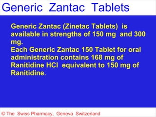 Generic Zantac for Treatment of Duodenal and Gastric Ulcers | PPT