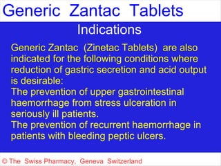 Generic Zantac for Treatment of Duodenal and Gastric Ulcers | PPT