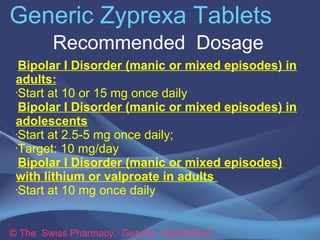 Generic Zyprexa Tablets | ODP
