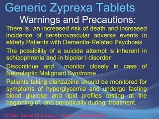 Generic Zyprexa Tablets | ODP